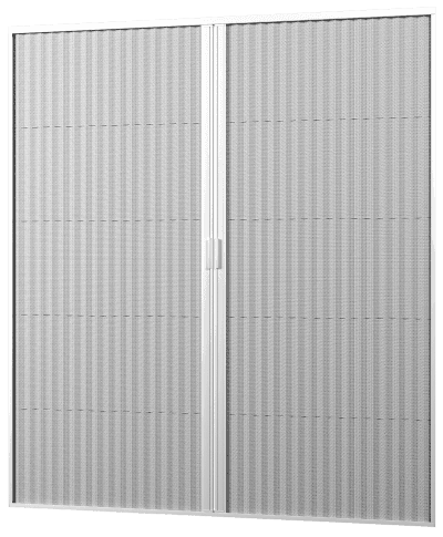 Double Door Retractable Door Screen | PlisseScreen.com