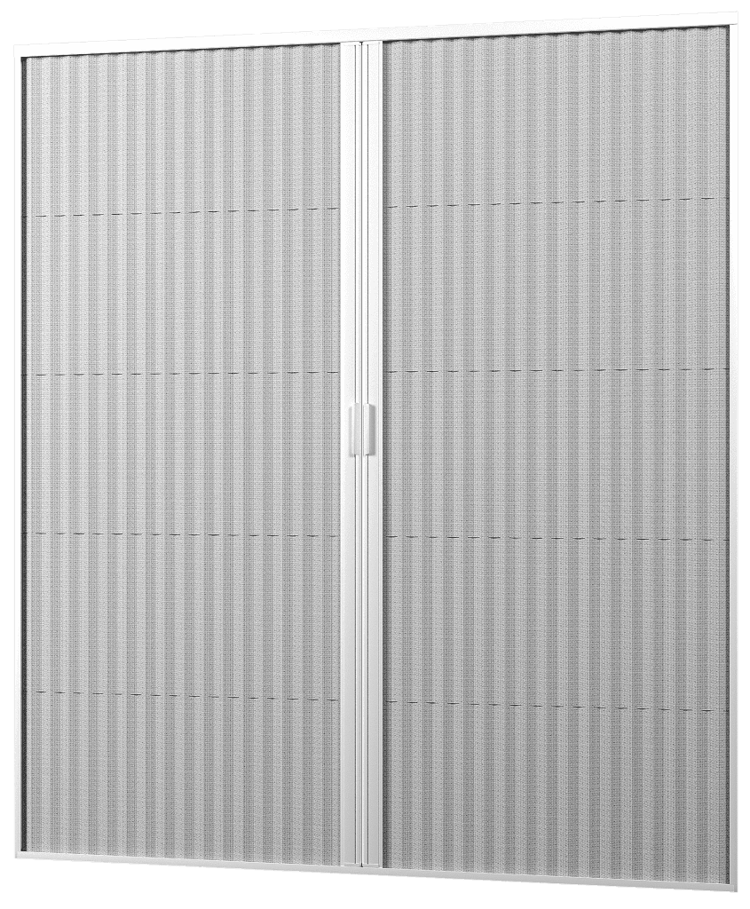 Double Door Retractable Door Screen | PlisseScreen.com
